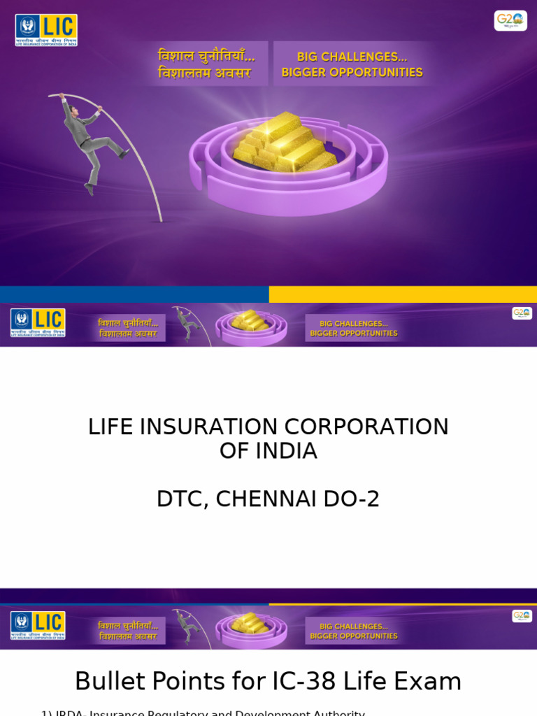 Ic38 Bulletpoints For Exam 2 | PDF | Insurance | Life Insurance