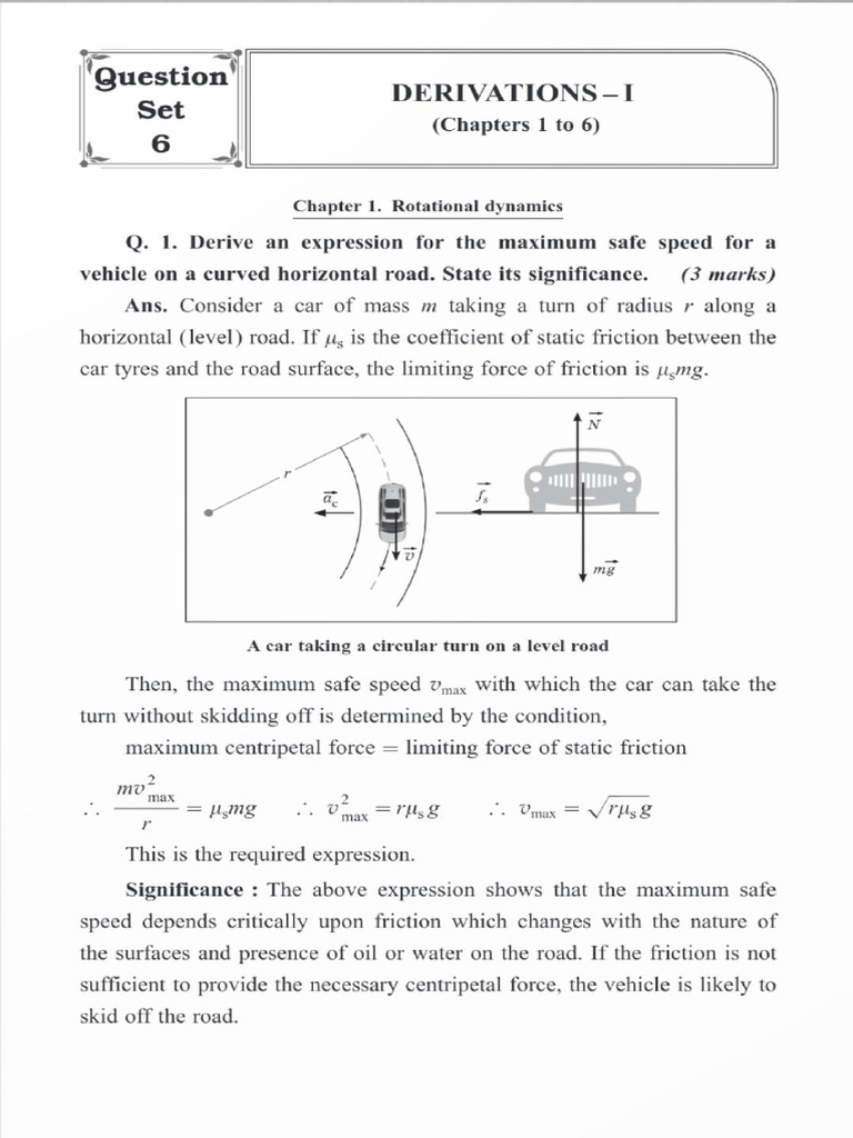Phy Imp Derivation Mid Term HSC | PDF