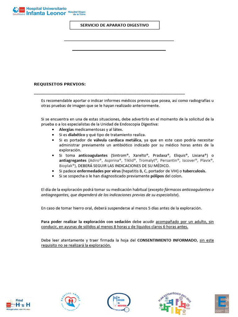 Preparacion Colonoscopia Con Pleinvue | PDF | Caldo | Colonoscopia