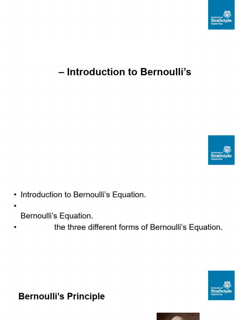 Bernoulli's Equation Overview and Applications | PDF | Fluid Dynamics ...