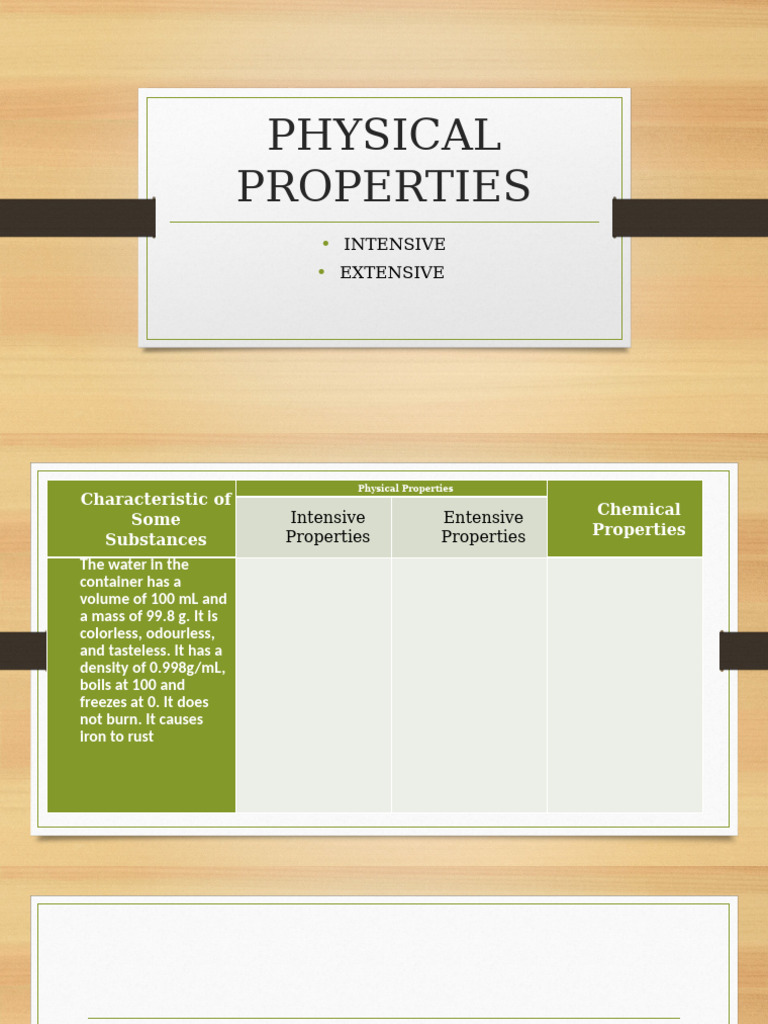 Physical Properties | PDF