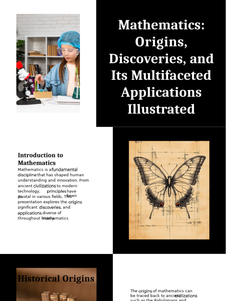 Slidesgo Mathematics Origins Discoveries and Its Multifaceted Applications Illustrated ...