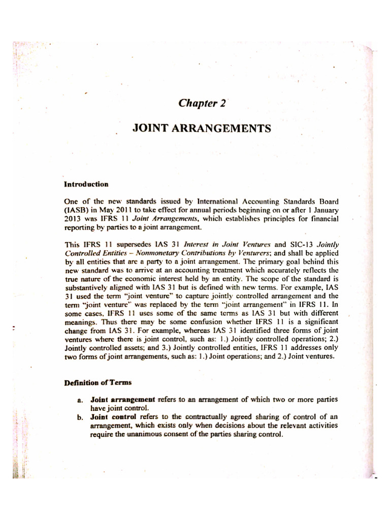 CH 2 - Joint Arrangements | PDF