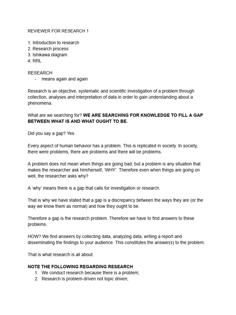 Reviewer For Research 1-1 | PDF | Scientific Method | Basic Research