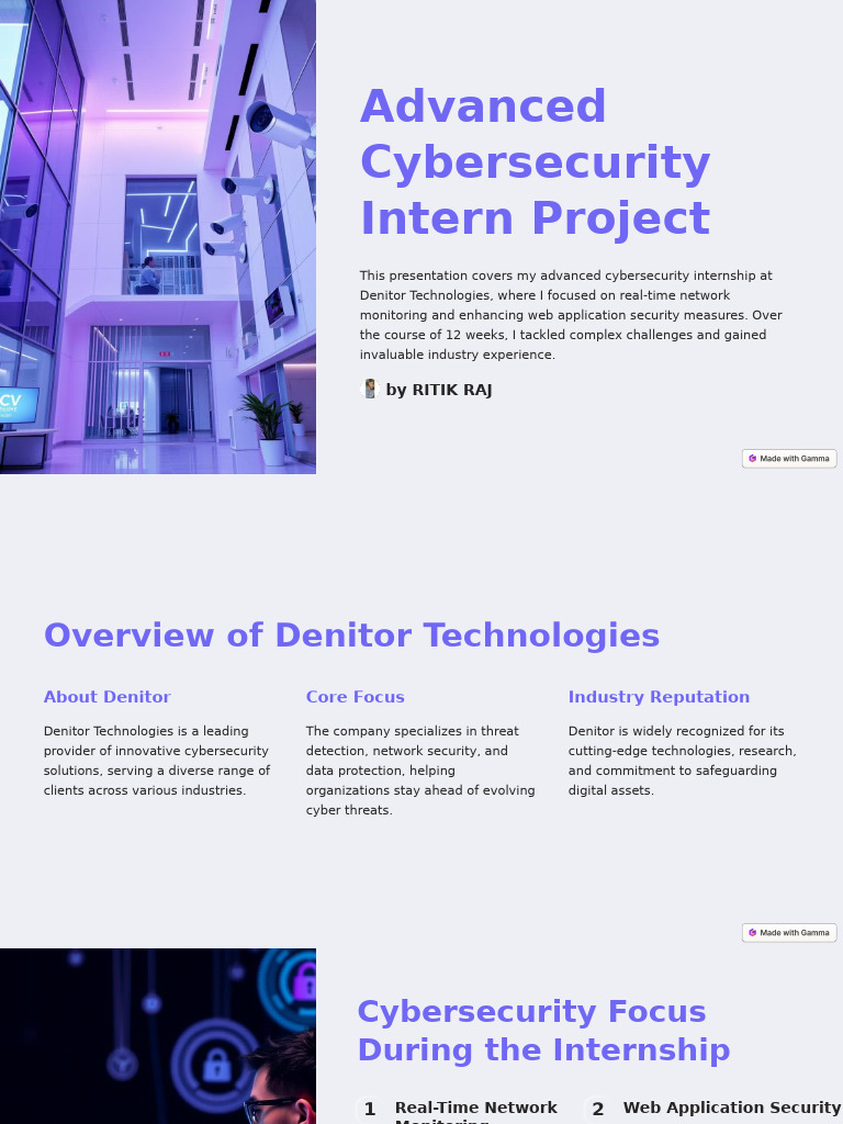 Advanced Cybersecurity Intern Project | PDF | Computer Security | Security