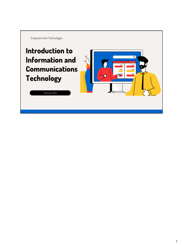 ETech-Lesson-1-2-Slides-and-Notes | PDF | World Wide Web | Internet & Web