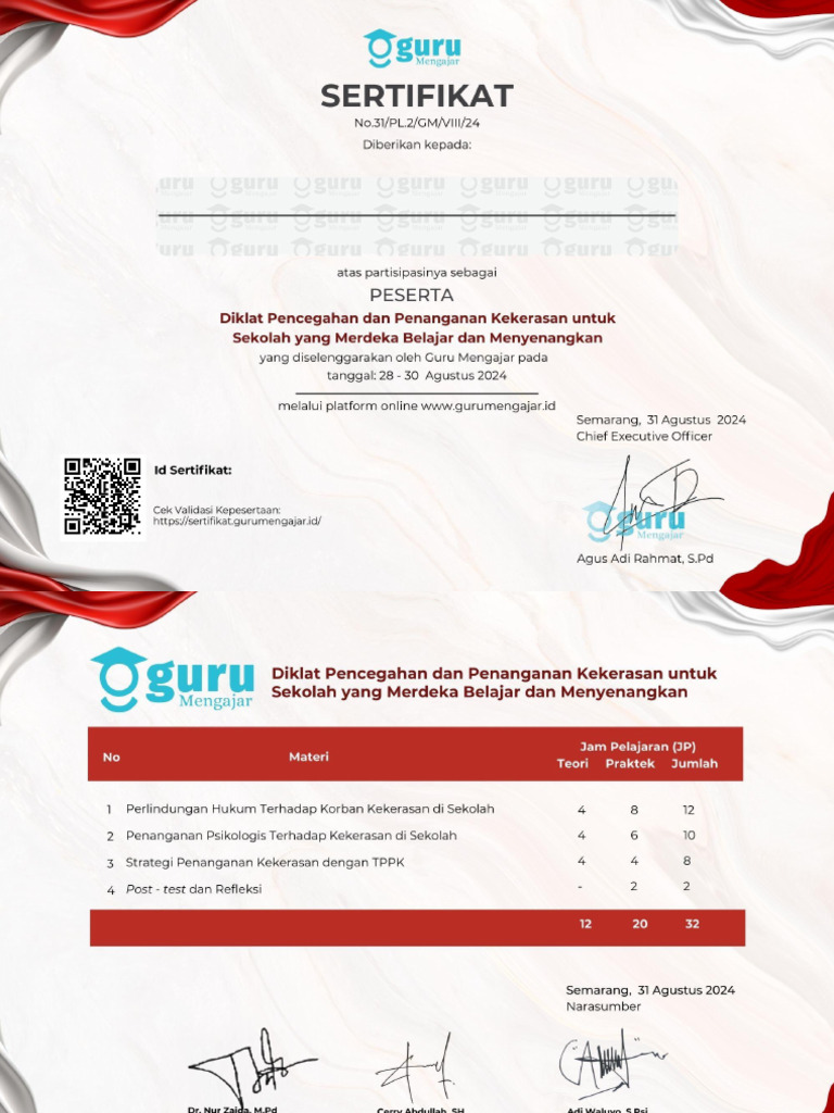 sertifikat Fariq | PDF