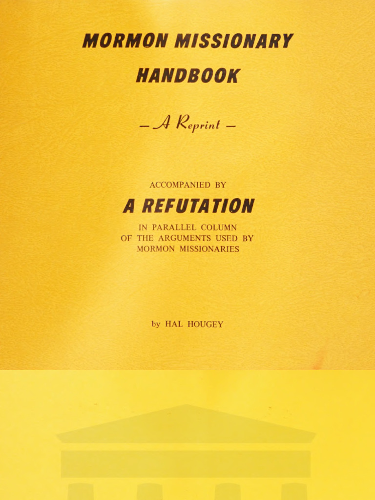 Mormon Missionary Handbook - Hal Hougey - 1969 | PDF | Jesus | Prophet
