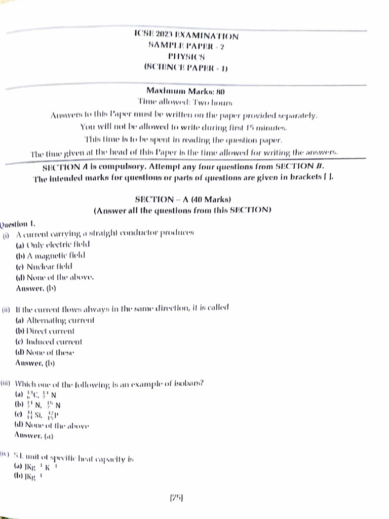 MTP 2 Physics 2022-23 | PDF | Force | Heat