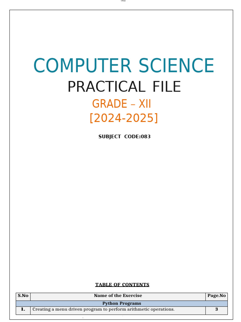 12 - CS Practical File 2024-25 | PDF | Letter Case | Text File