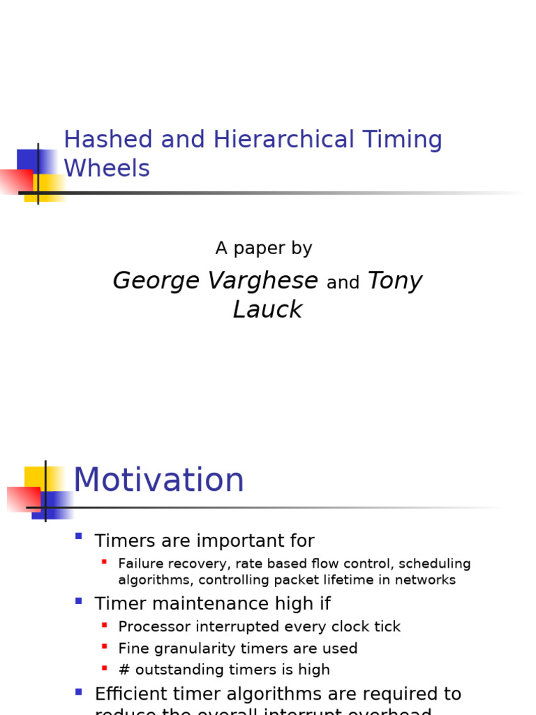 TimingWheels | PDF | Scheduling (Computing) | Applied Mathematics