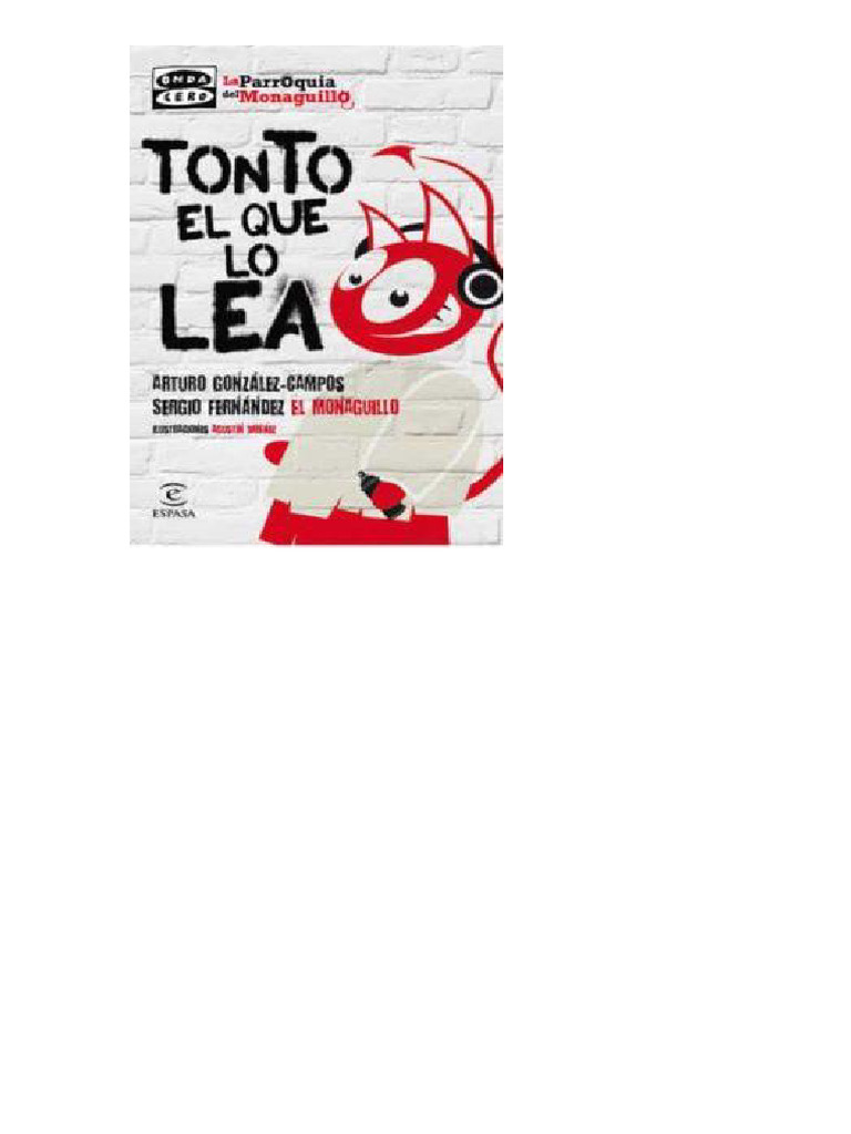 TONTO EL QUE LO LEA | PDF