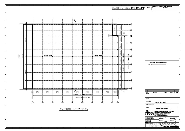 Anchor Bolt Plan | PDF