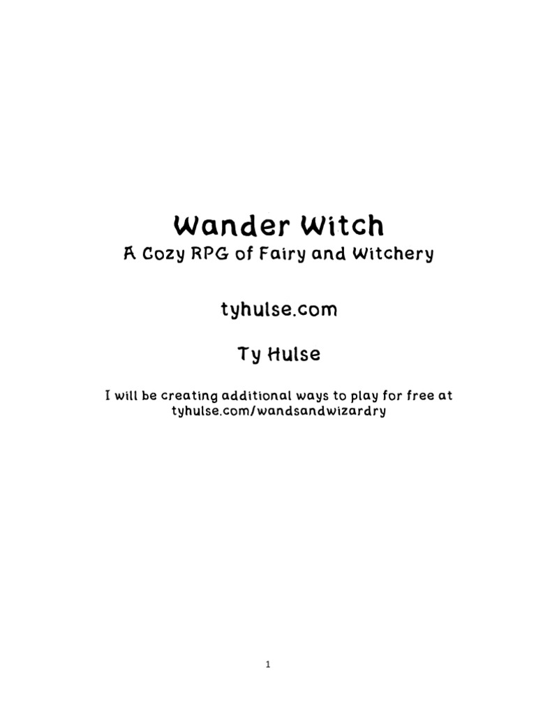 Wander Witch | PDF | Fairies | Narrative