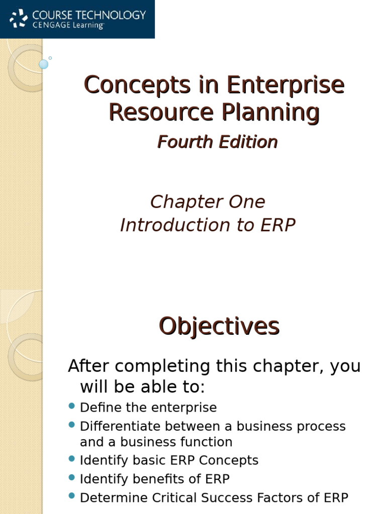 Introduction to ERP Concepts and Benefits | PDF | Enterprise Resource ...