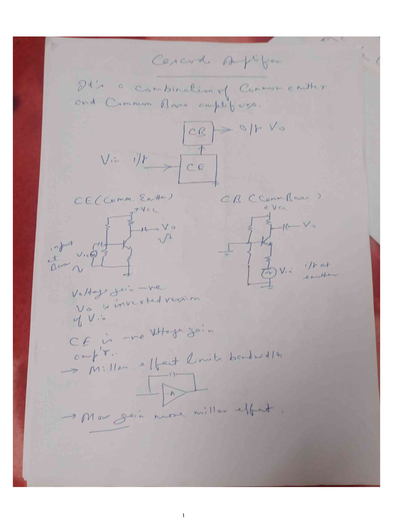 Cascode Amplifier | PDF