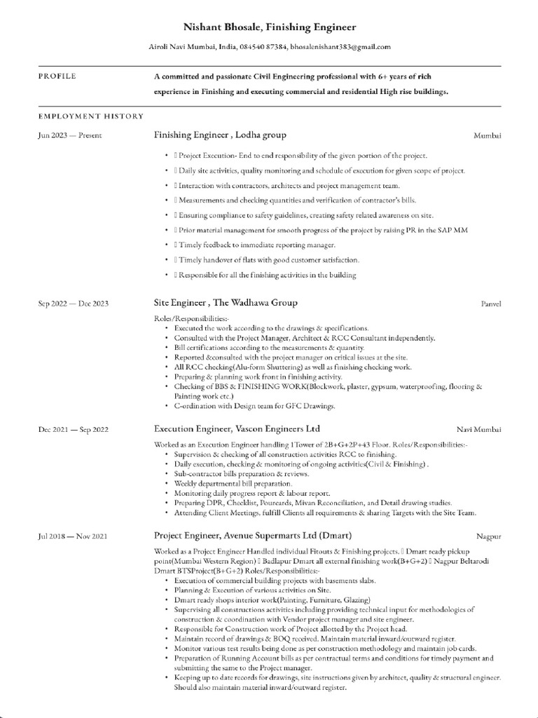 Nishant CV | PDF