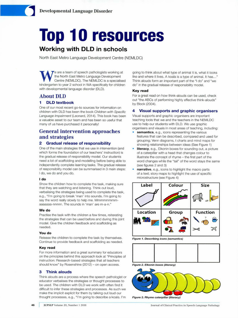 Top 10 resources Working with DLD in schools | PDF | Reading ...