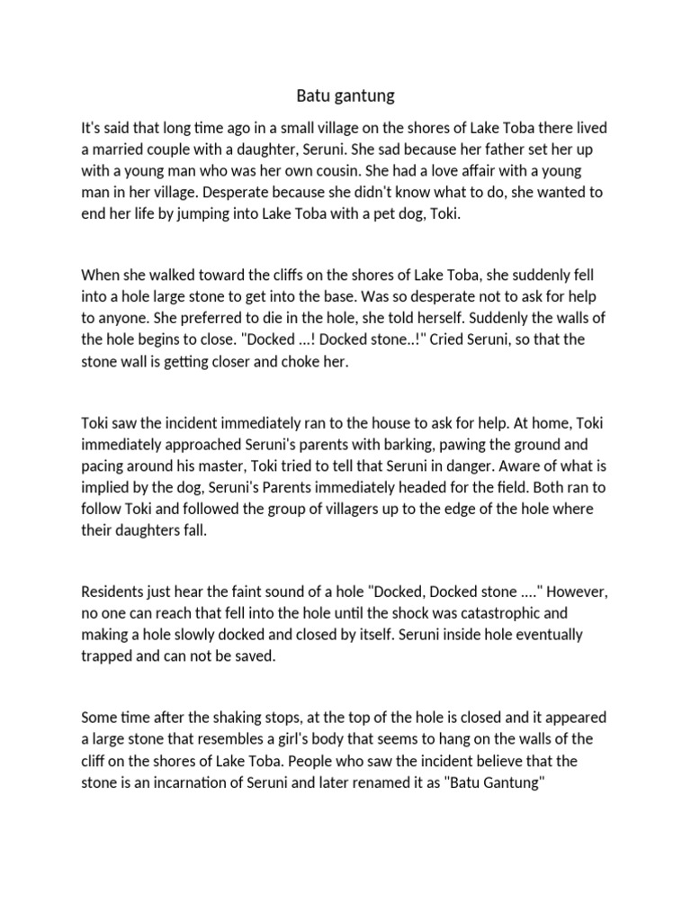 Batu Gantung | PDF