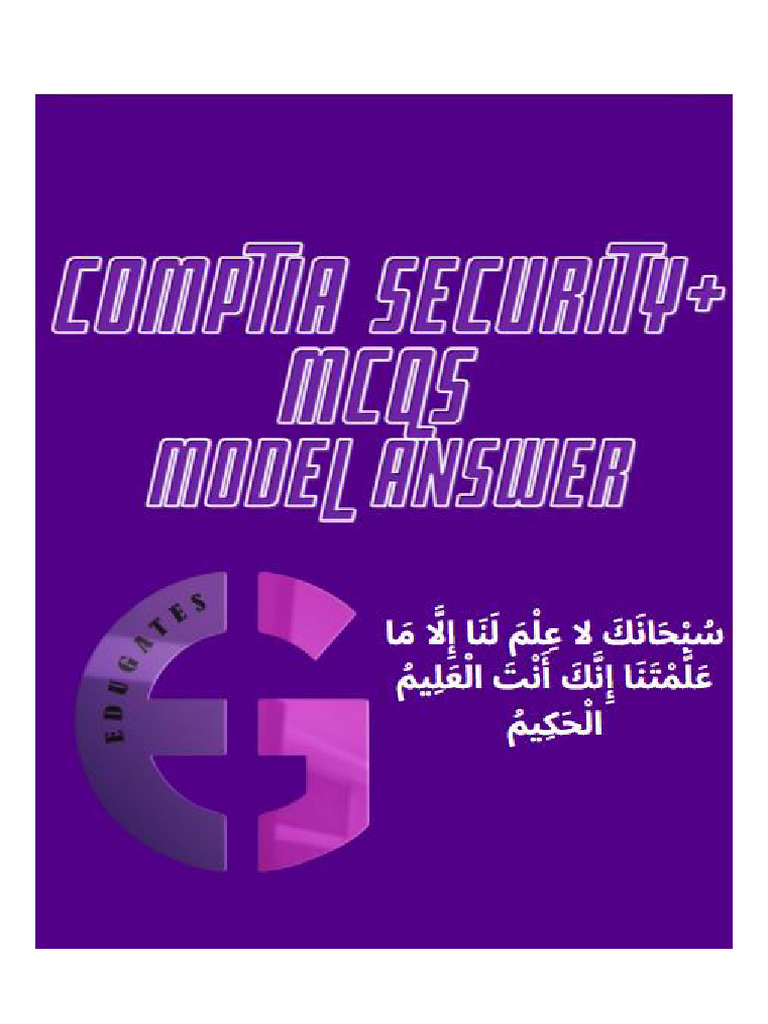 Review Questions Final | PDF | Malware | Key (Cryptography)