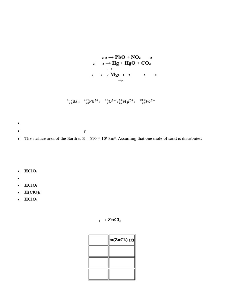 TD1 Chimie-1 2025 | PDF