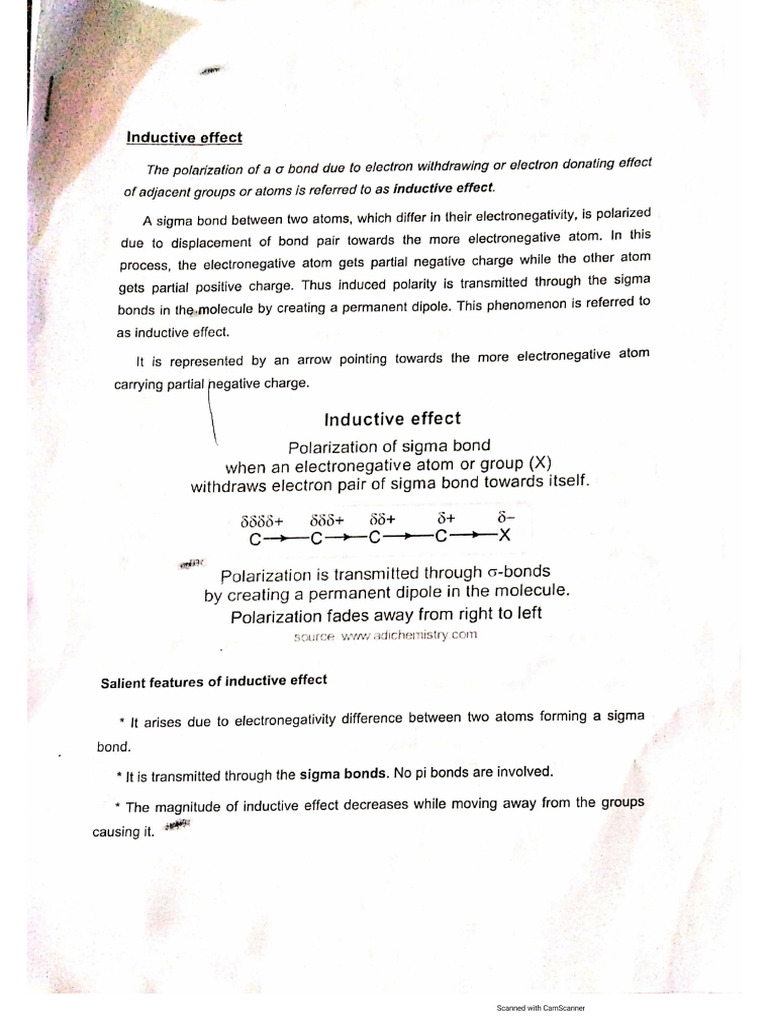 Inductive Effect Pdf 1 Pdf