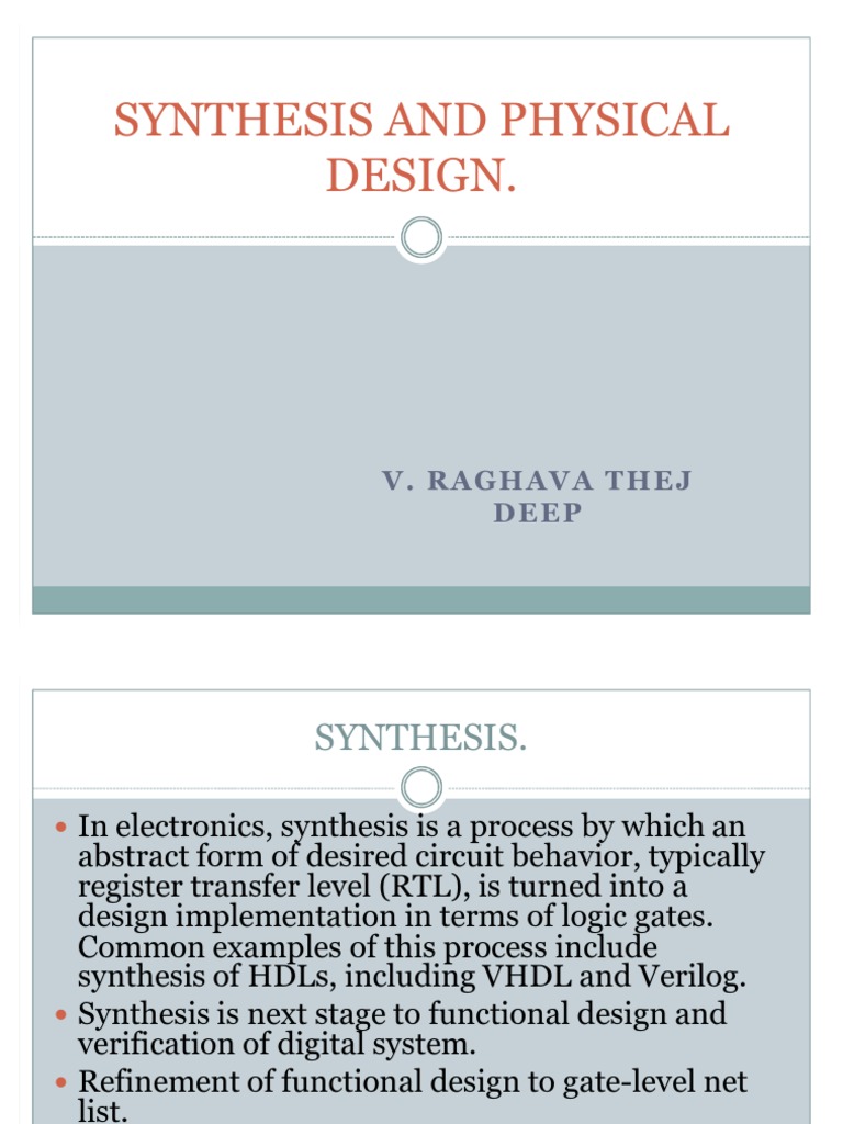 Clock Tree Synthesis in VLSI Design | PDF | Vhdl | Hardware Description ...