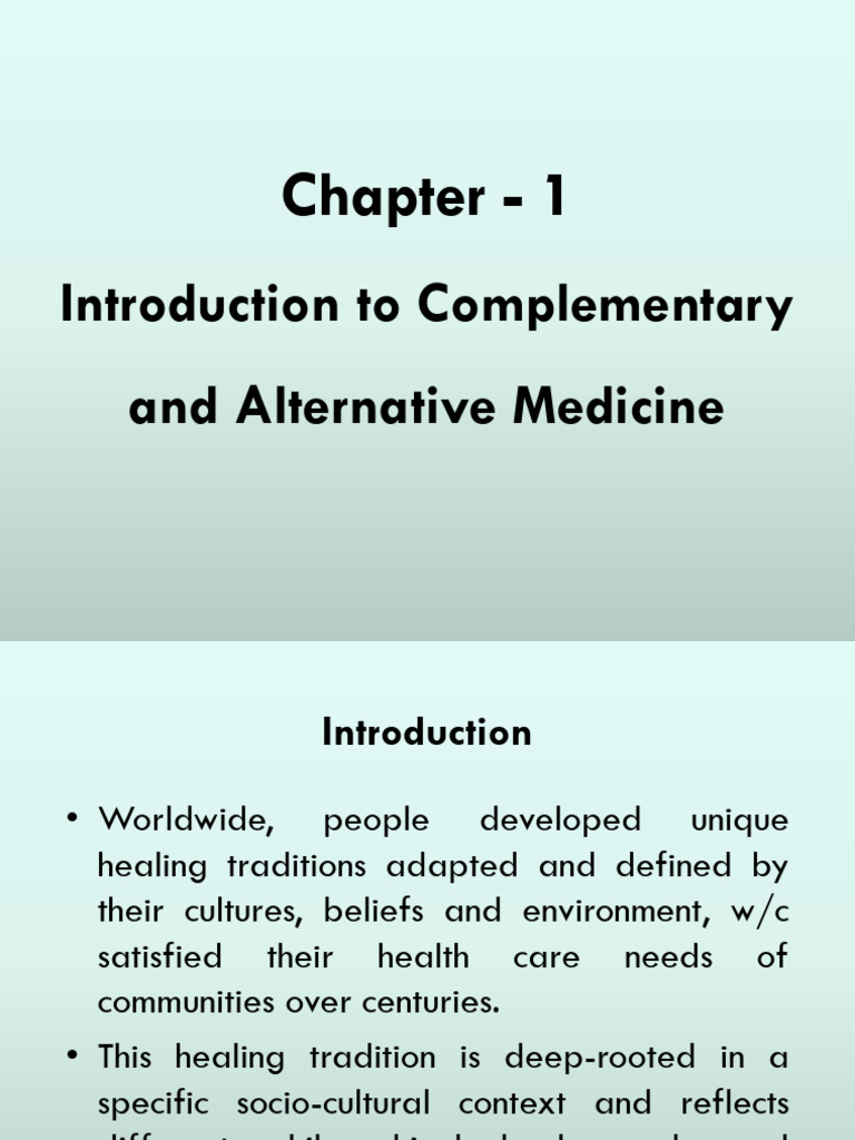 Complementary & Alternative Medicine | PDF | Alternative Medicine ...