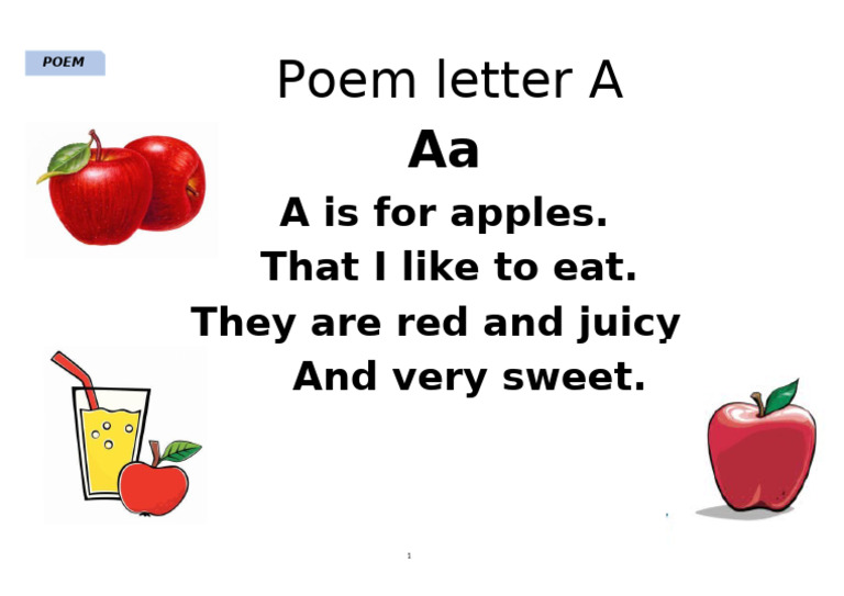Fc3a. Let's Learn English - Poem | PDF