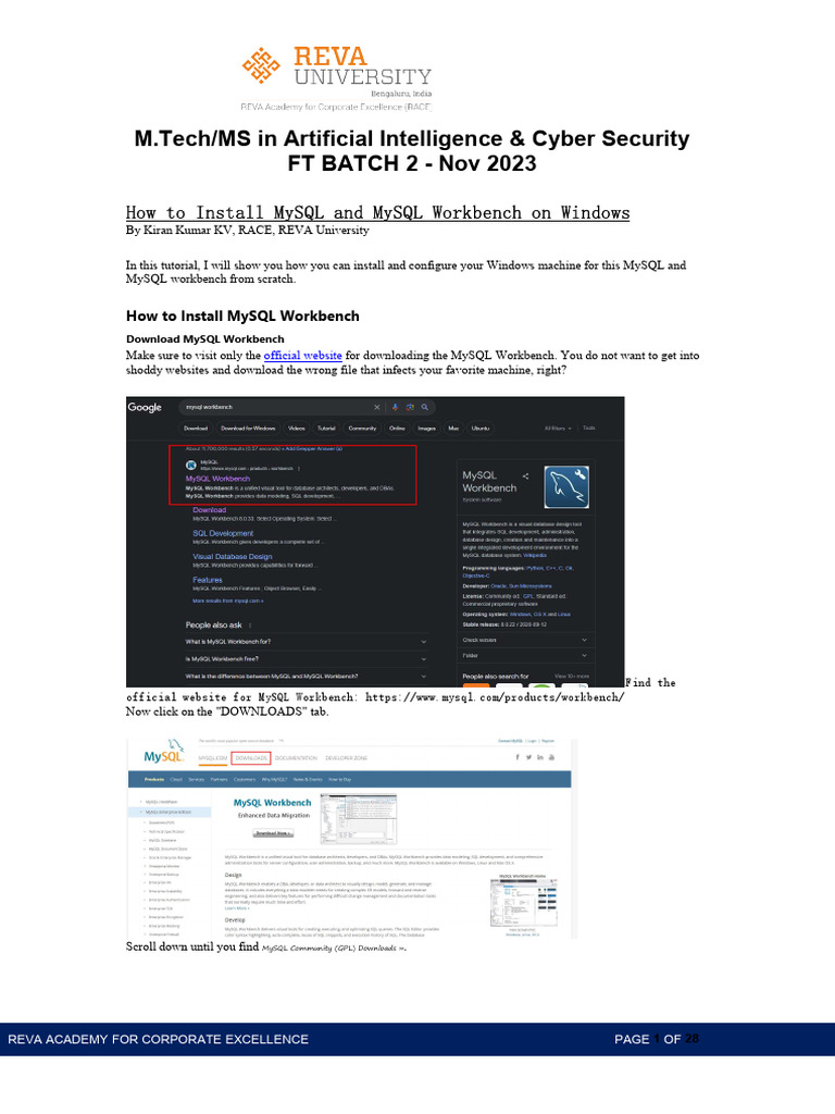 Install MySql Workbench | PDF | My Sql | Directory (Computing)