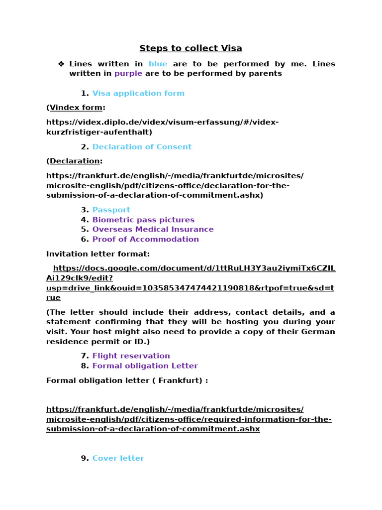 Steps To Get A Schengen Visa | PDF | Identity Document | Travel Visa