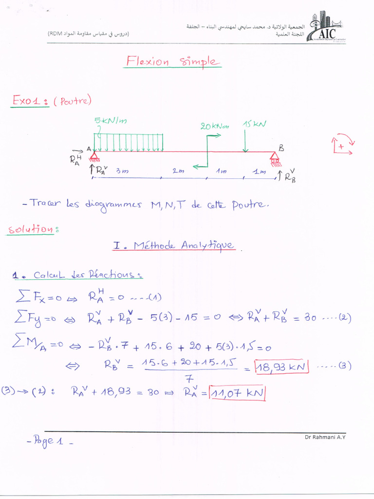 3-Flexion Simple (Poutres) | PDF