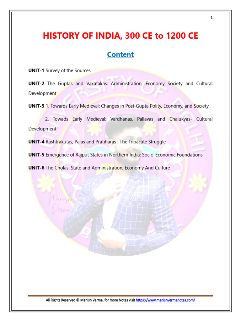 Sources of Indian History: 300-1200 CE | PDF