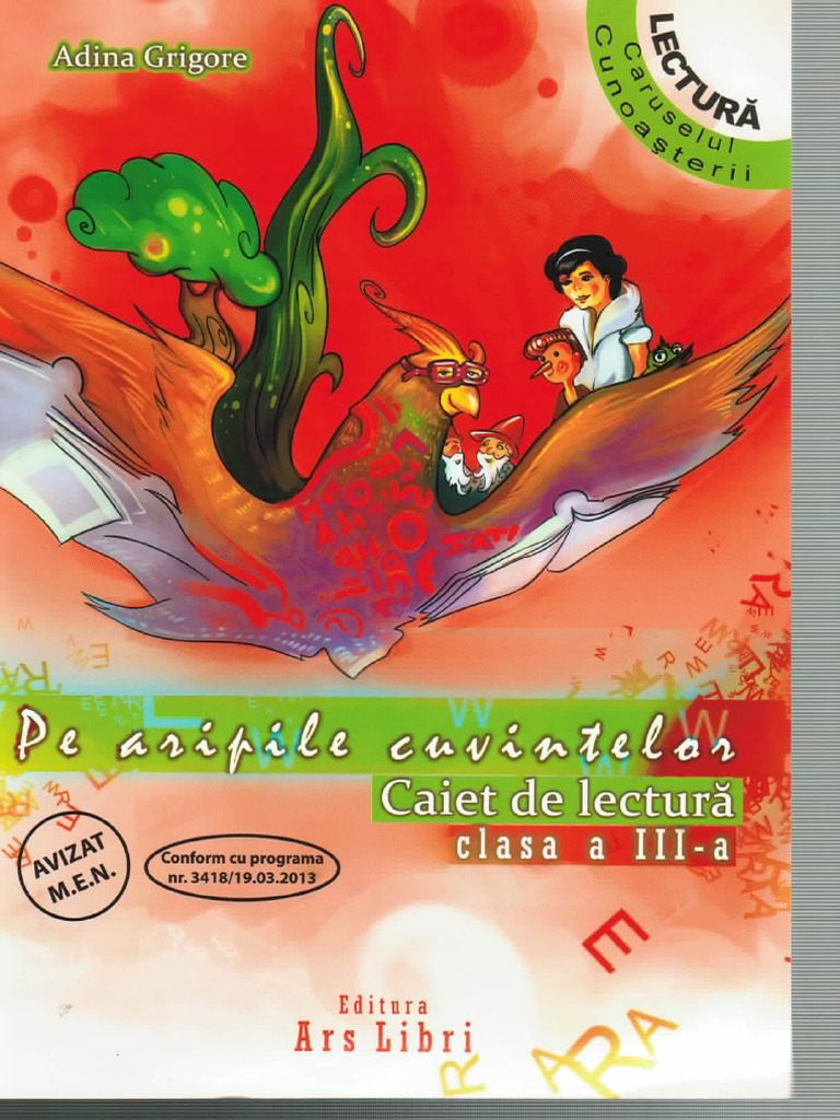 Pe Aripile Cuvintelor Clasas III | PDF