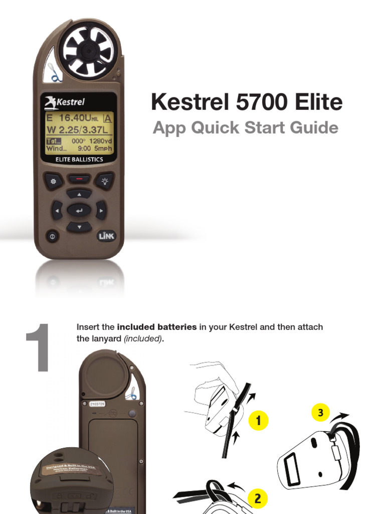 Kestrel_5700_Elite_App_Quick_Start_Guide | PDF | Mobile App | Bluetooth