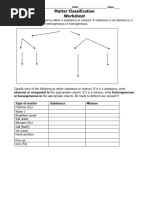 Classification of Matter ANSWER KEY | PDF