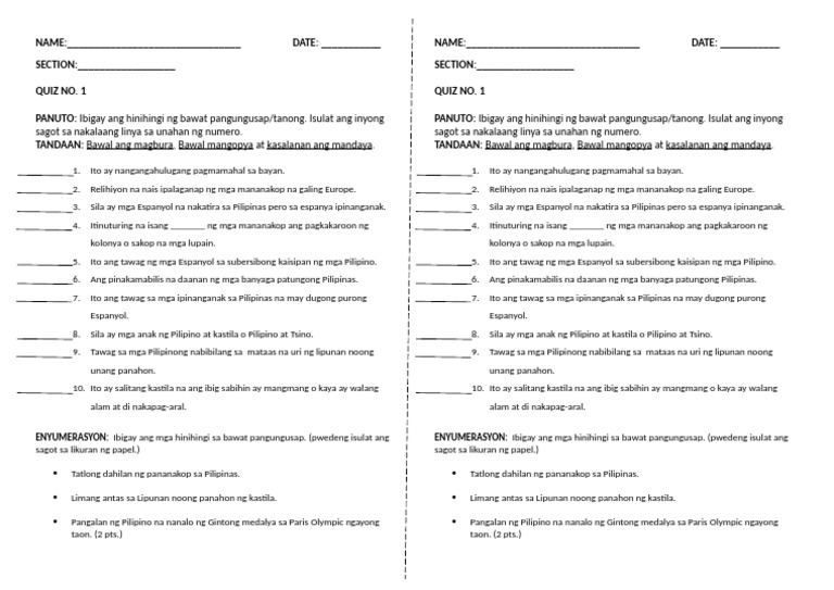 Q1 Ap 6 Quiz 1 | PDF