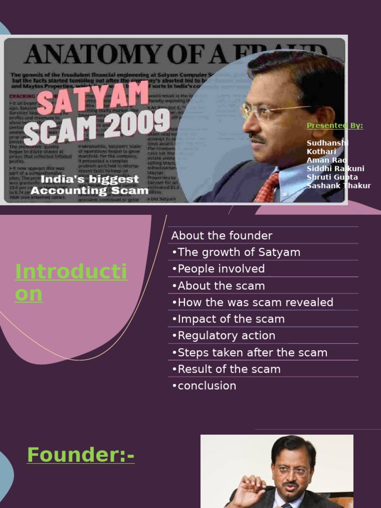 Satyam Final Presentation | PDF | Business