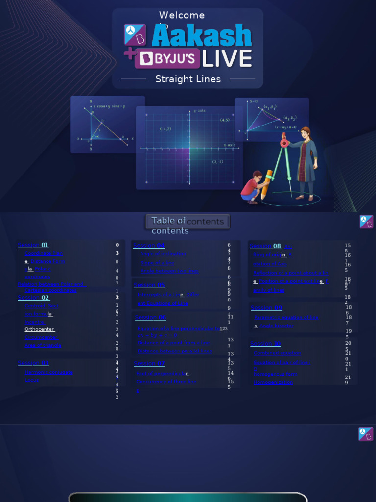 10.straight Lines | PDF | Line (Geometry) | Cartesian Coordinate System
