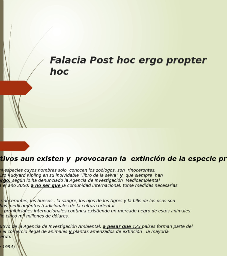 Falacia Post Hoc Ergo Propter | PDF