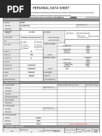 CS Form No. 212 Personal Data Sheet Revised | PDF
