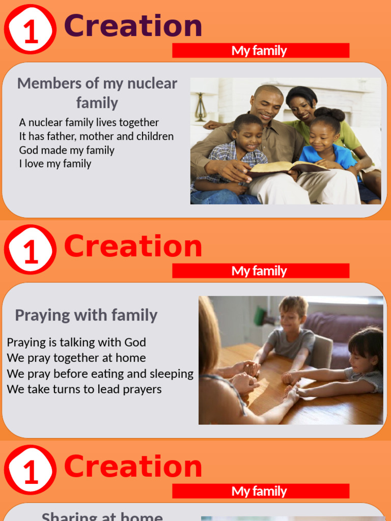 Family and Creation Concepts | PDF
