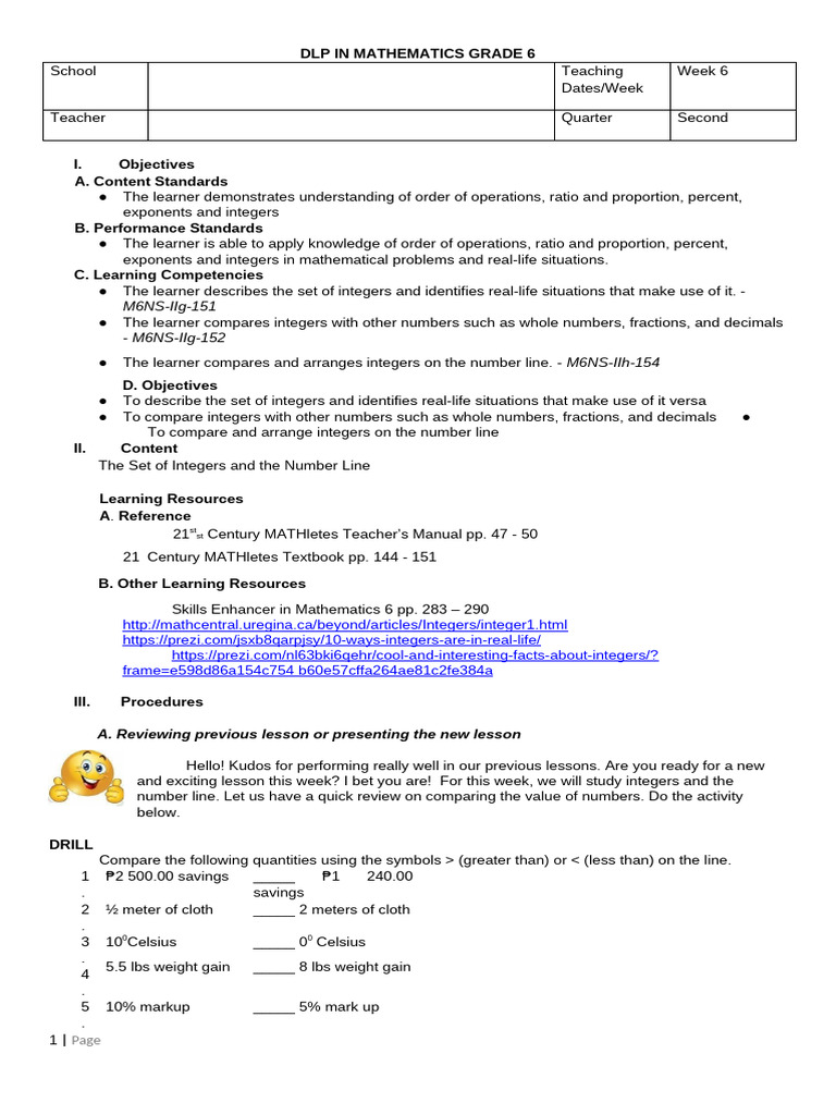 g6 Math Q2wk6dlp-Qarodel | PDF | Numbers | Ratio