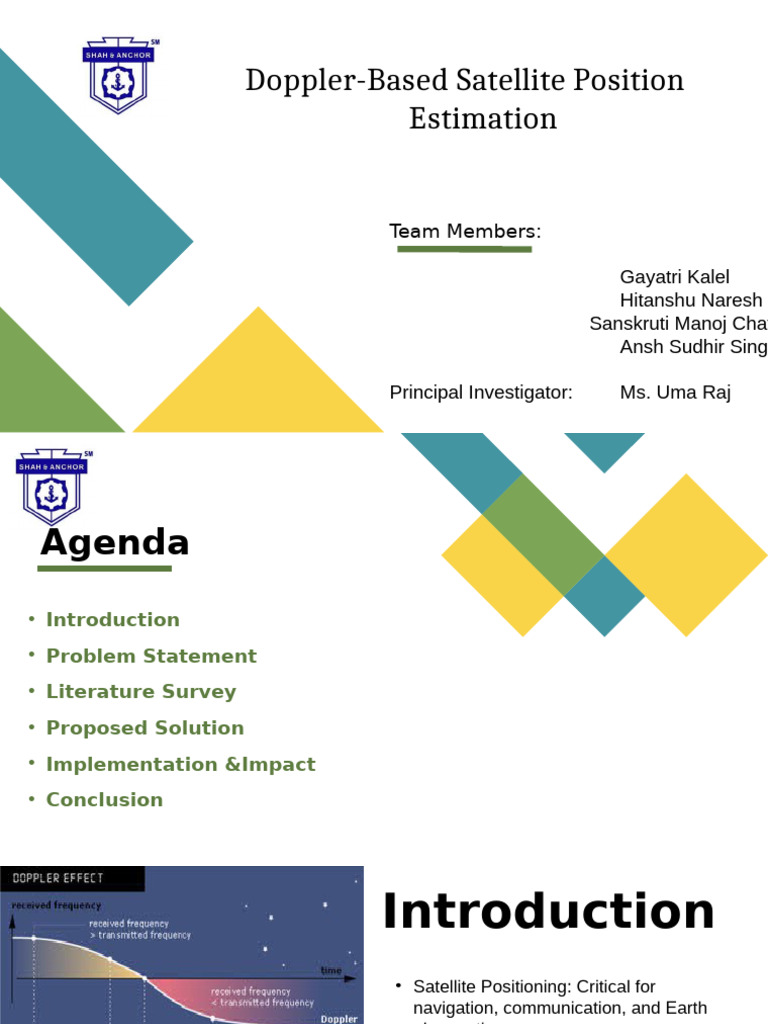 Doppler-Based Satellite Position Estimation - Group No 13 | PDF ...