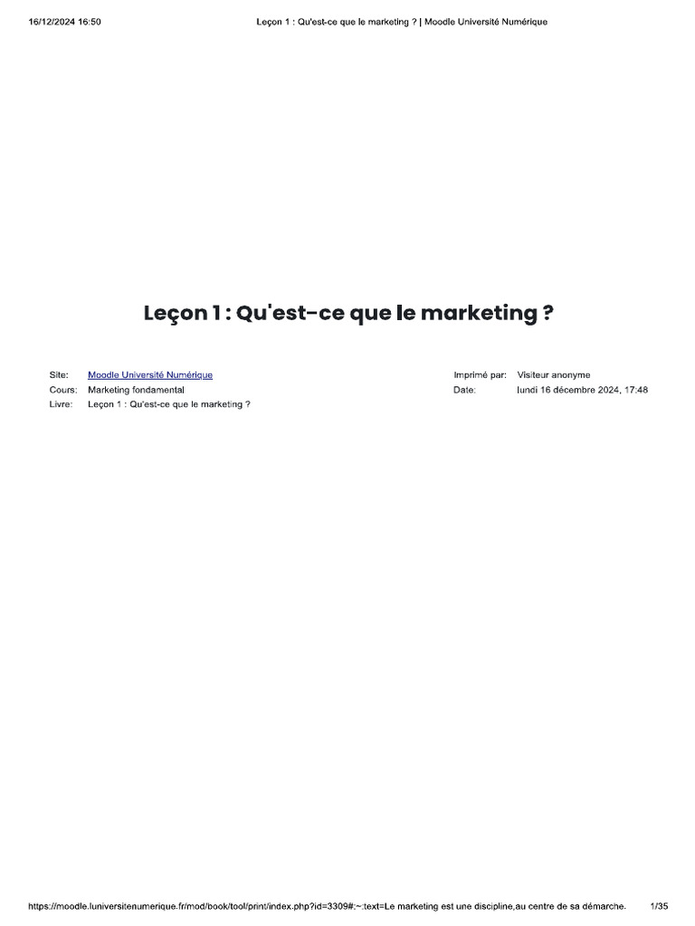Lecon 1 | PDF