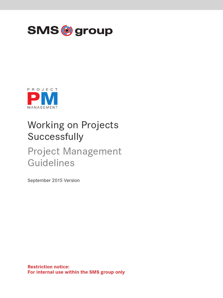RL_0033_EN_Project_Management_Guideline | PDF | Project Management | Risk Management