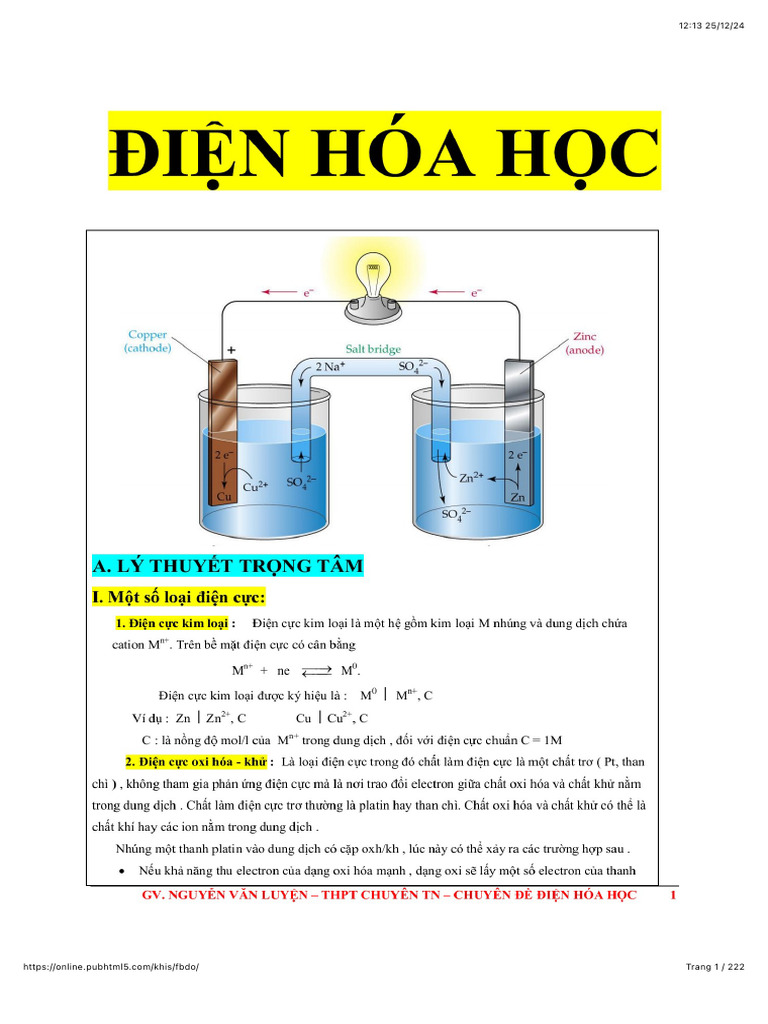 ĐIỆN HÓA HỌC-TIẾNG VIỆT-TIẾNG ANH - LUYỆN NGUYỄN - Page 40 - Flip PDF Online - PubHTML5 | PDF