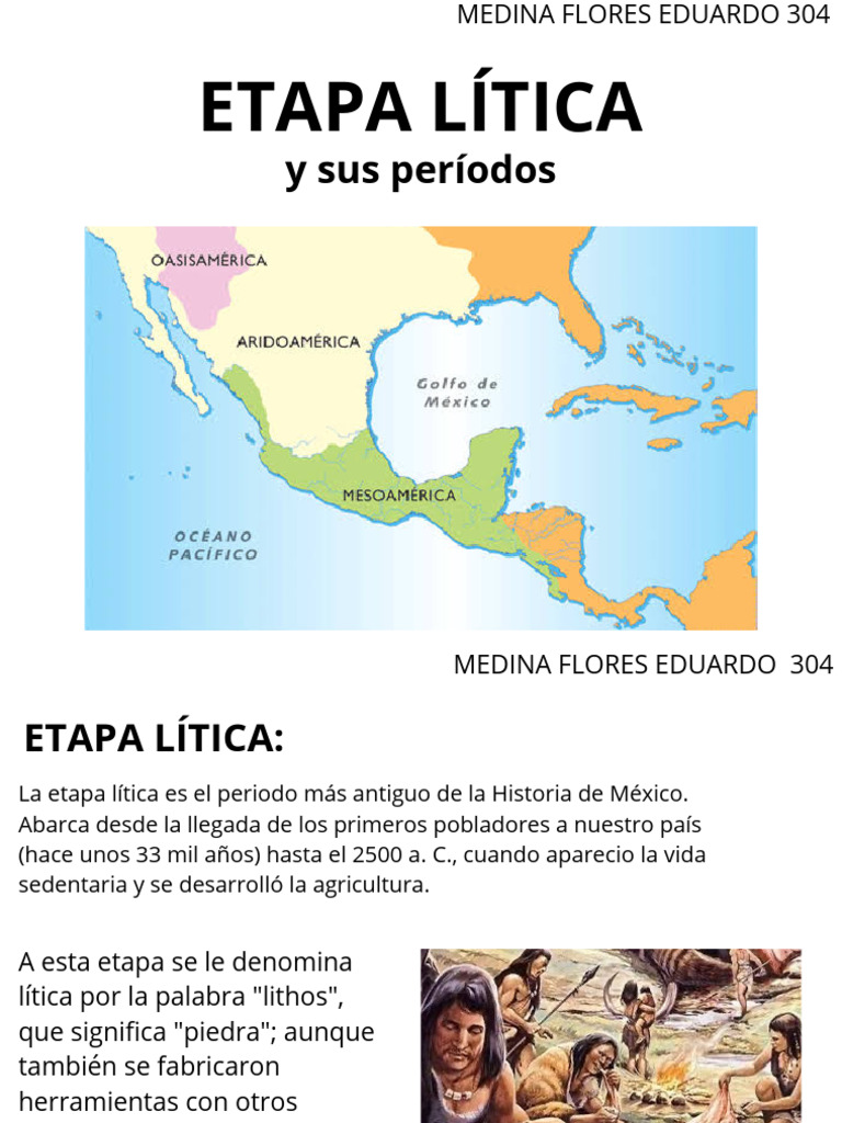 Etapa Lítica en la Historia de México | PDF