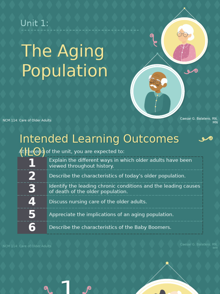 1 The Aging Population | PDF | Gerontological Nursing | Geriatrics