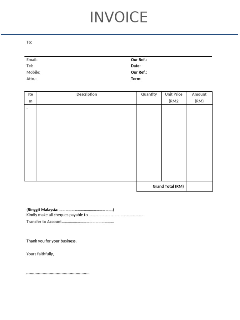 Invoice Form | PDF